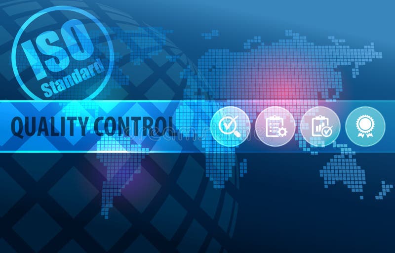 Quality Control ISO Standard Concept Background Stock Illustration ...