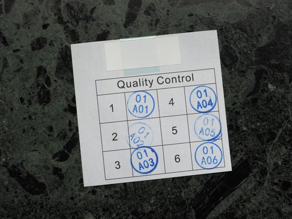 Quality control label stock photo. Image of approved - 395922736