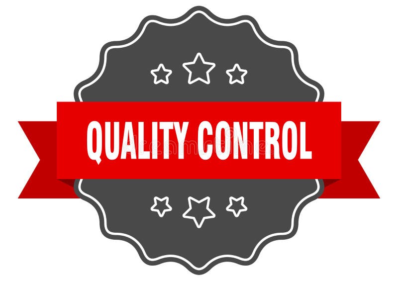 Quality Control Label. Quality Control Round Band Sign Stock Vector ...