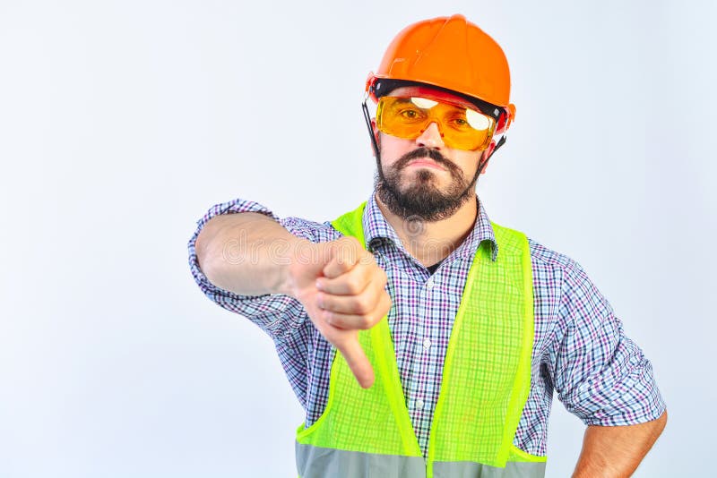 Quality Control, Low-quality Construction Concept with Foreman Holding ...