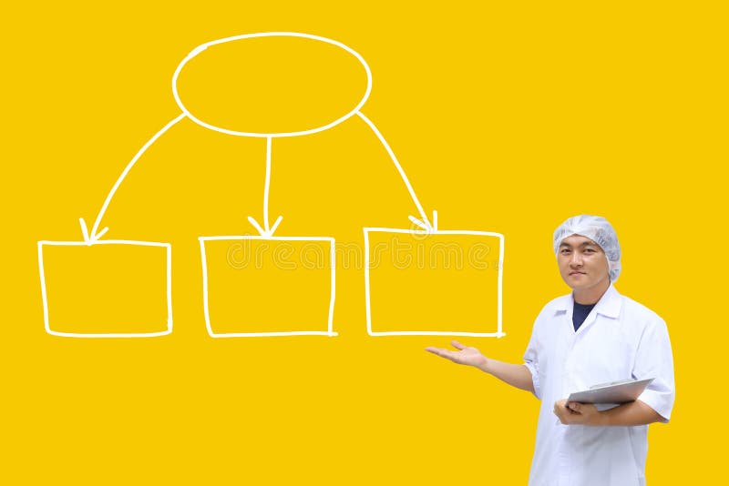 Quality Control Man and Empty Geometric Shape Stock Image - Image of ...