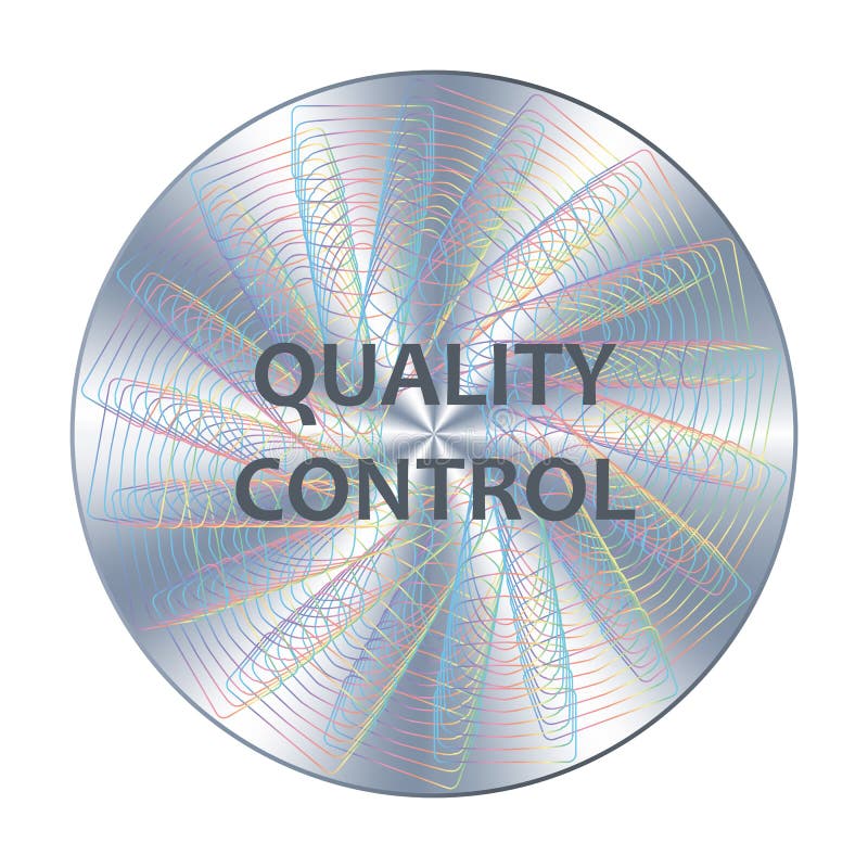 Quality Control Metal Icon, Sticker, Hologram. Vector Element for ...