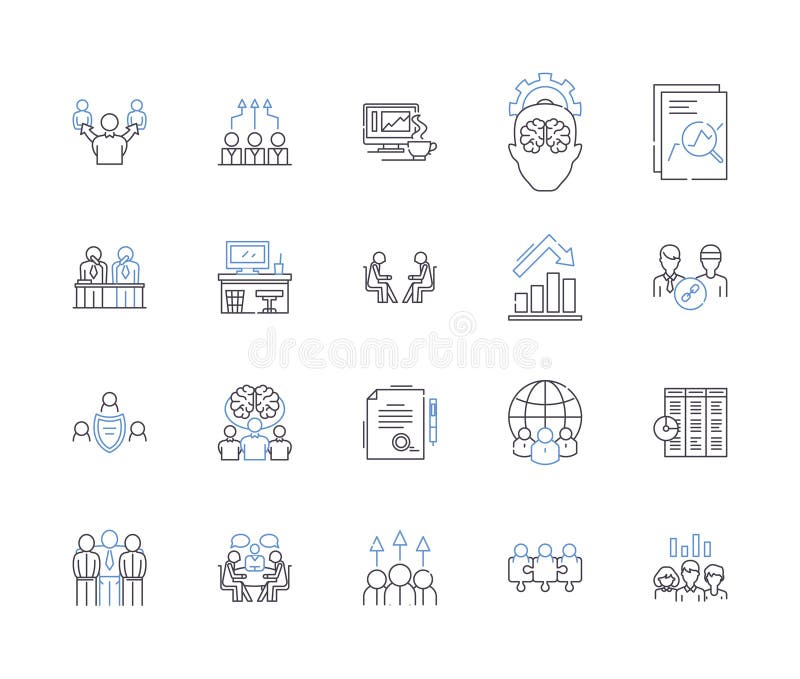 Quality Control Outline Icons Collection Quality Control Assurance