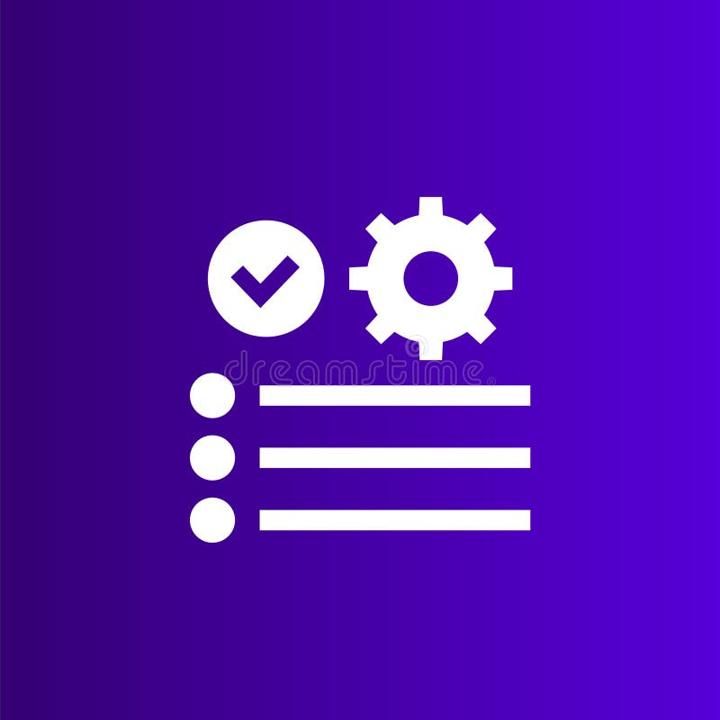 Quality Control in Production Icon for Web Stock Vector - Illustration ...