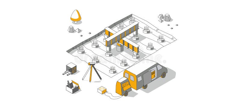 Piles Testing Stock Illustrations 3 Piles Testing Stock Illustrations