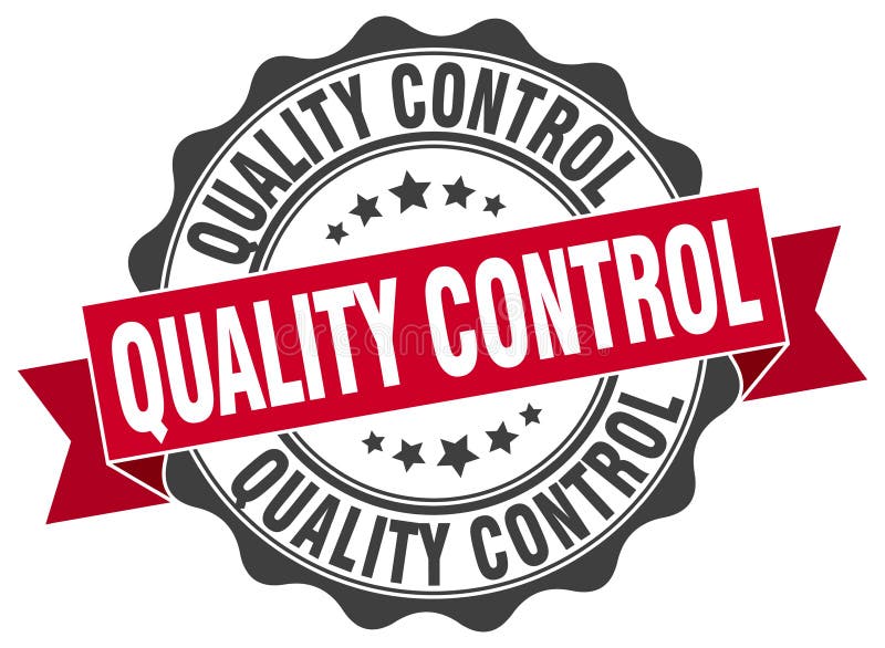 Quality Control Label. Quality Control Round Band Sign Stock Vector ...