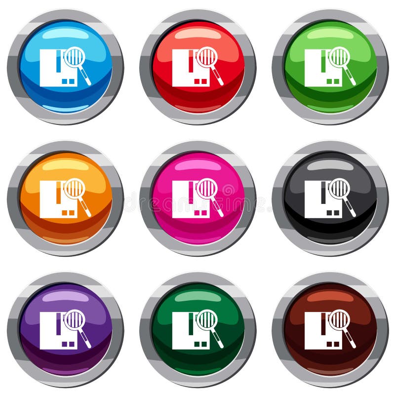 Quality Control Set 9 Collection Stock Vector - Illustration of ...