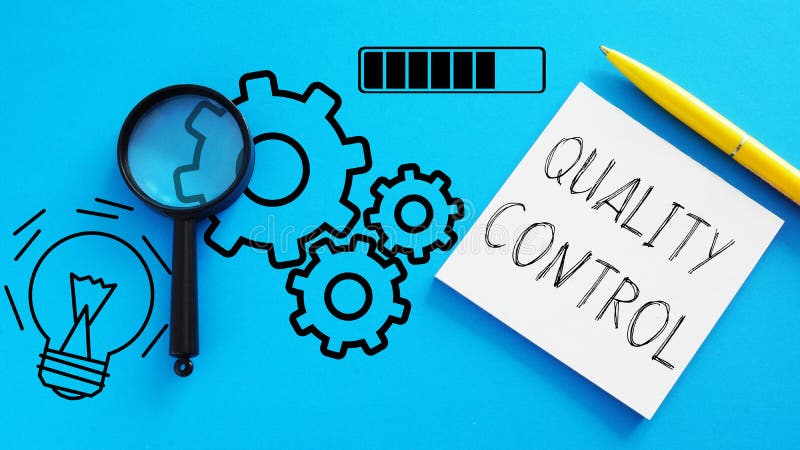 Quality Control is Shown Using the Text Stock Image - Image of concept ...
