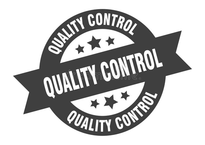 Quality Control Sign. Quality Control Round Ribbon Sticker Stock Vector ...