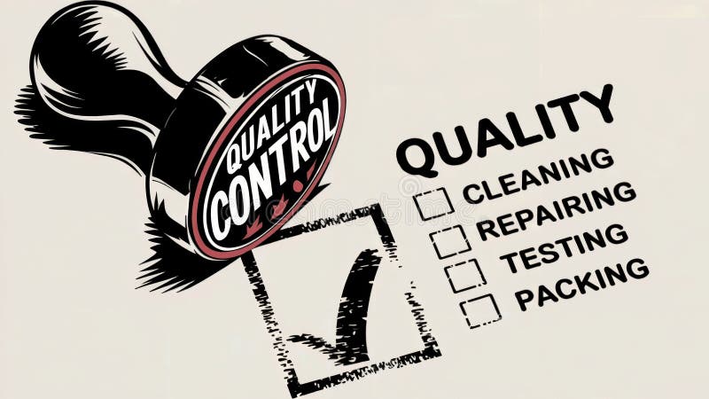 A "QUALITY CONTROL" Stamp Alongside Detailed Checklist Highlighting ...