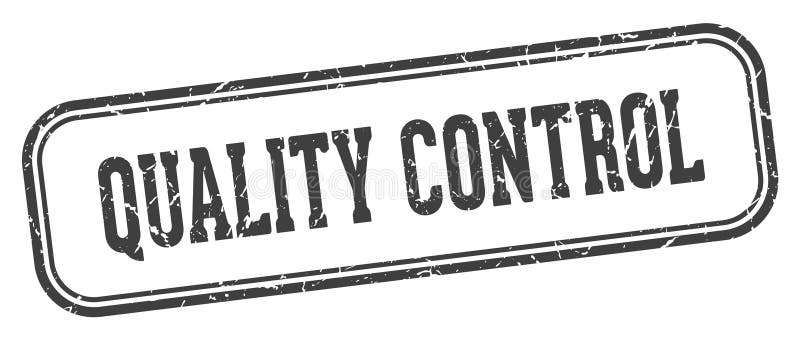 Quality Control Stamp. Quality Control Rectangular Stamp on White ...