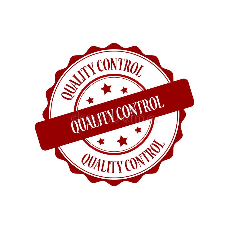 Quality Control Stamp Illustration Stock Vector - Illustration of white ...