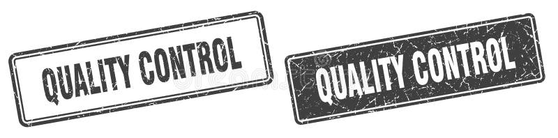 Quality Control Stamp Set. Quality Control Square Grunge Sign Stock ...