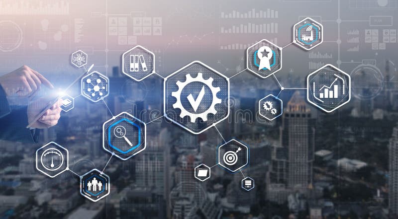 Quality Control Standard Certification Guarantee Click Stock Image ...