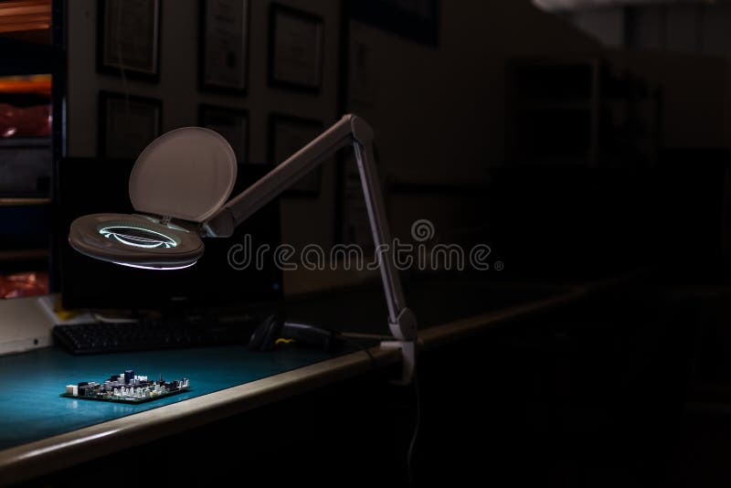 Quality Control Station in an Electronics Manufacturing Factory Stock ...