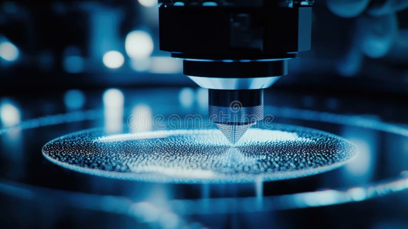 A Quality Control Technician Checking the Surface Finish of a Newly ...