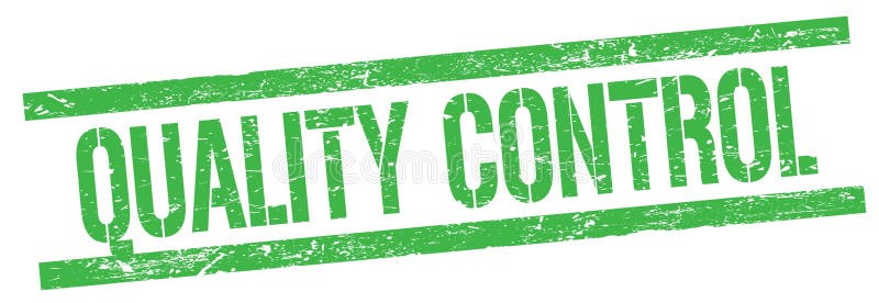 QUALITY CONTROL Text on Green Grungy Rectangle Stamp Stock Illustration ...