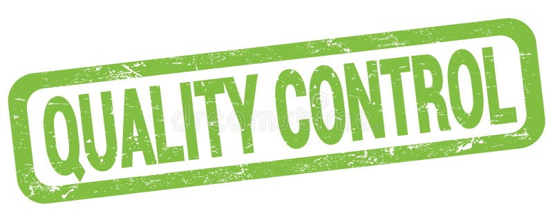 QUALITY CONTROL, Words on Red Rectangle Stamp Sign Stock Illustration ...