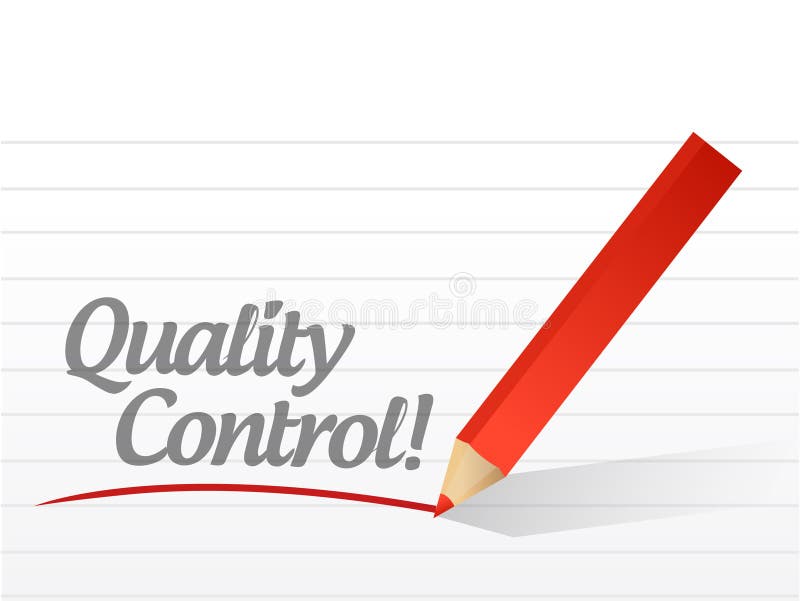 Quality Control Text Written Message Illustration Stock Illustration ...