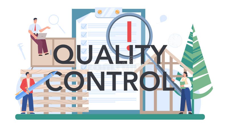Quality Control Typographic Header. Checker Inspector As a Forestry ...