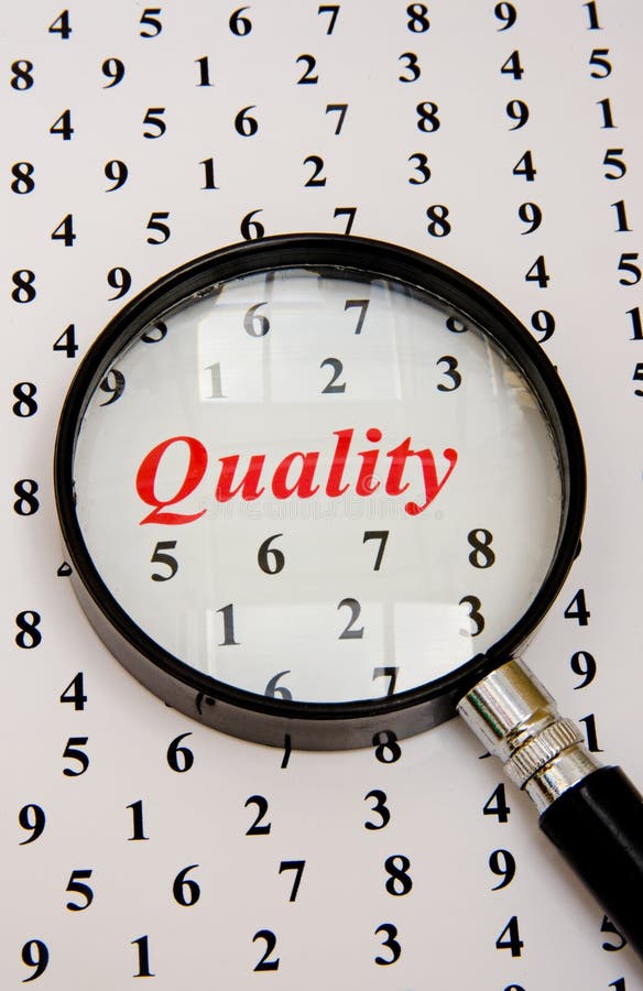 Quality Counts. Logo or Branding ? Stock Image - Image of four, assured ...