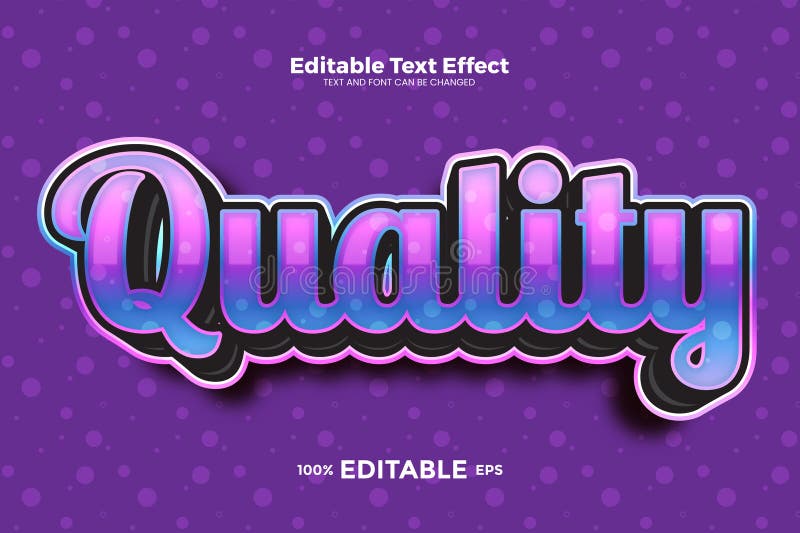Quality Editable Text Effect in Modern Trend Style Stock Vector ...