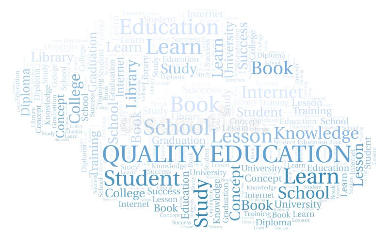 Quality Education Word Cloud. Stock Illustration - Illustration of ...