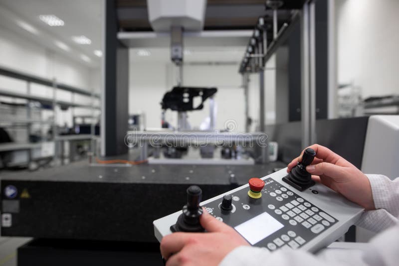 Quality Engineer Measuring Some Moldings by Professional 3D Measuring ...