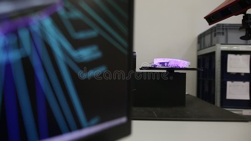 Quality Engineer Scanning Some Moldings by Professional Optical 3D ...