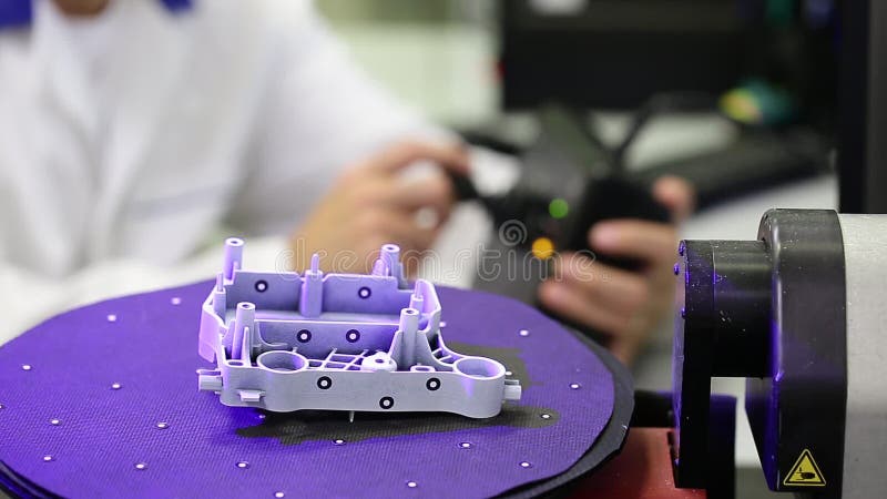 Quality Engineer Scanning Some Moldings by Professional Optical 3D ...