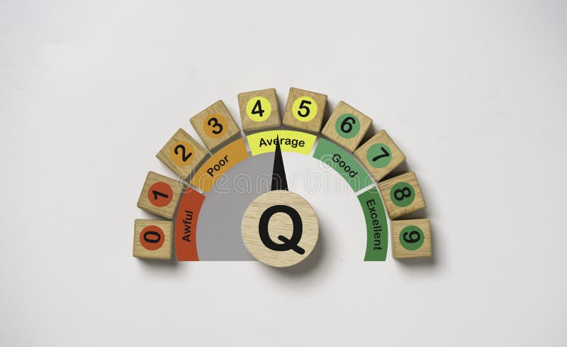 Quality Evaluation Indicator Rating Print Screen Wooden Cube Block ...