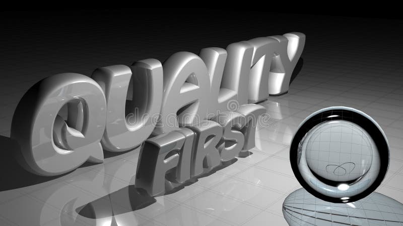 Quality first stock illustration. Illustration of maximum - 55638730