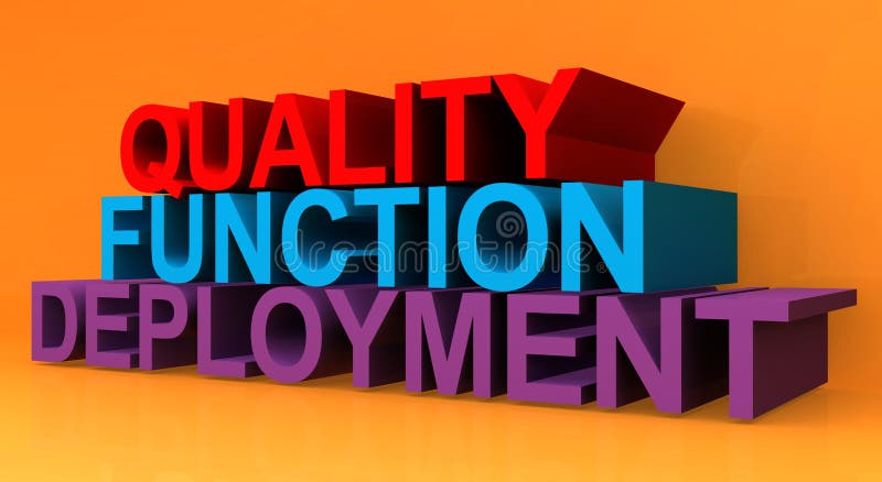 QFD, Quality Function Deployment. Concept with Keyword, People and ...