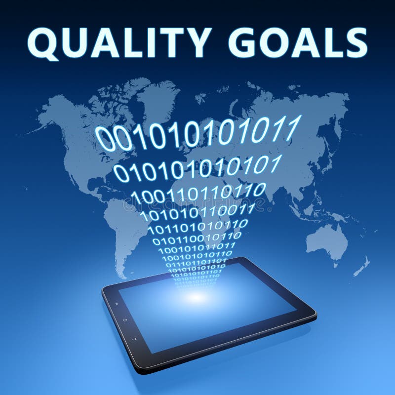 Quality Goals stock illustration. Illustration of high - 46489588
