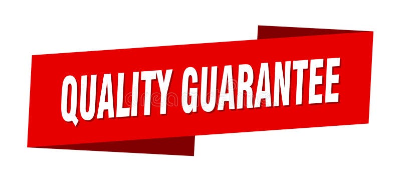 Quality Guarantee Banner Template. Quality Guarantee Ribbon Label Stock ...
