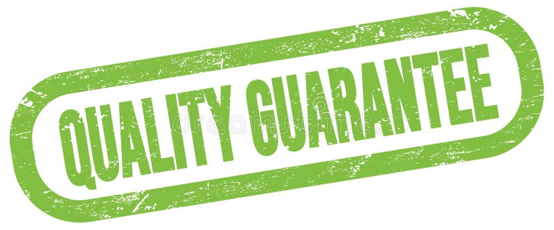 QUALITY GUARANTEE, Text Written on Green Stamp Sign Stock Illustration ...
