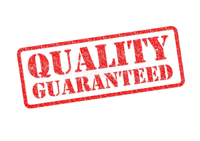QUALITY GUARANTEED stock illustration. Illustration of production ...