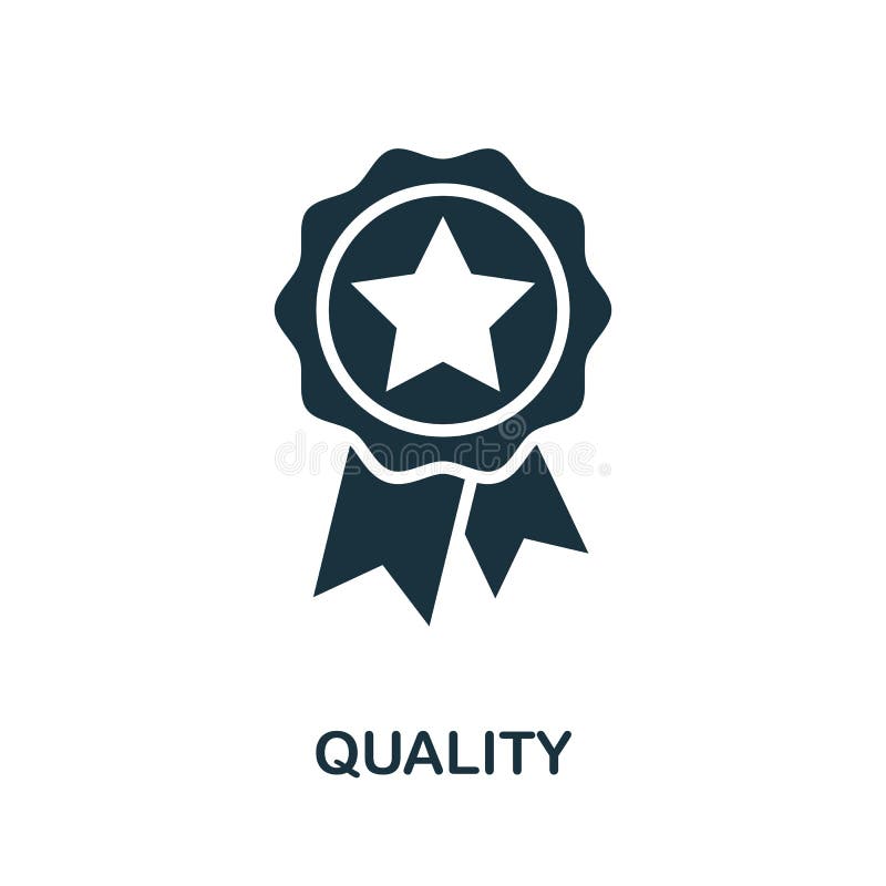 Quality Icon Monochrome Simple Element From Core Value Collection