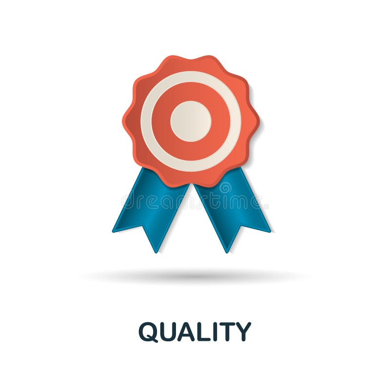 Quality Icon. 3d Illustration from Company Value Collection Stock ...