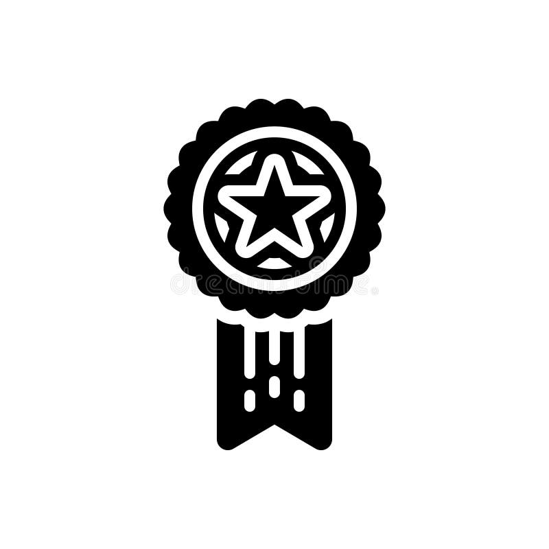 Black Solid Icon for Quality, Transcendence and Superiority Stock ...