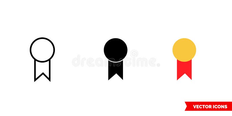 Quality Icon of 3 Types Color, Black and White, Outline. Isolated ...