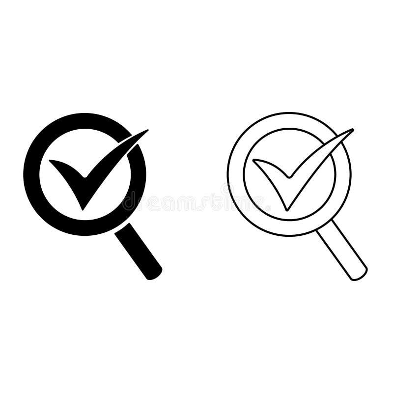 Quality Icon Vector Set. Magnifier Illustration Sign Collection. Search ...