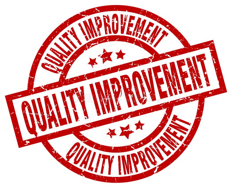 Quality Improvement Round Red Stamp Stock Vector - Illustration of ...