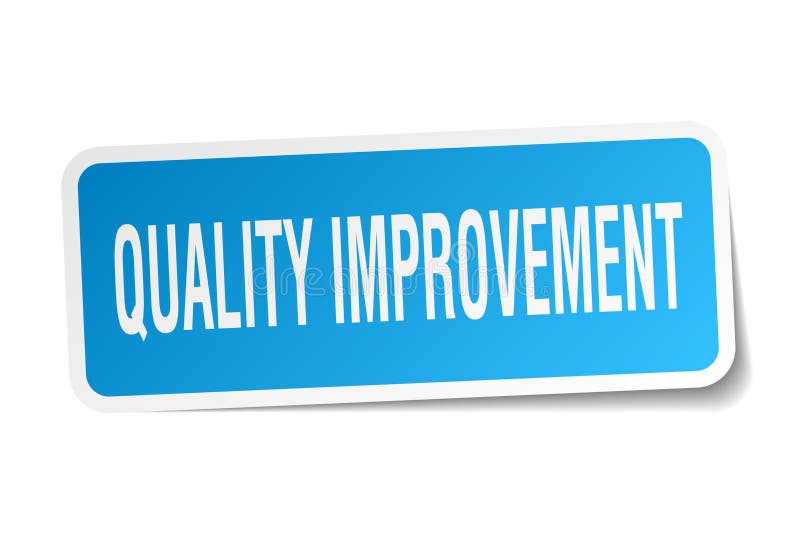 Quality Improvement Sticker Stock Vector - Illustration of label ...