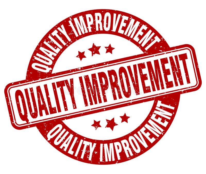 Quality Improvement Red Stamp Stock Vector - Illustration of grungy ...
