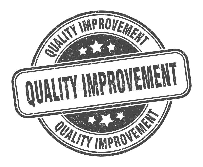 Quality Improvement Stamp. Quality Improvement Round Grunge Sign Stock ...