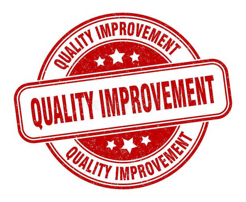 Quality Improvement Stamp. Quality Improvement Round Grunge Sign Stock ...