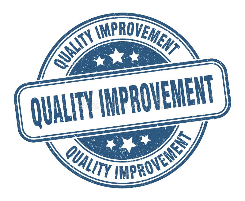 Quality Improvement Stamp. Quality Improvement Round Grunge Sign Stock ...