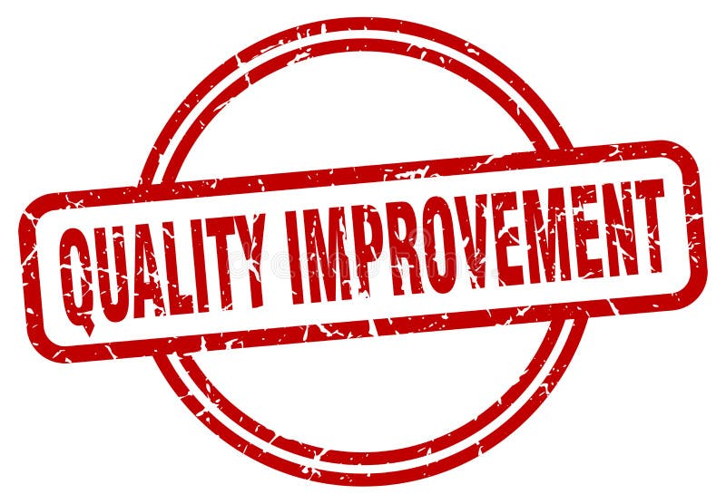 Quality Improvement Stamp. Quality Improvement Round Grunge Sign Stock ...