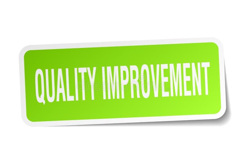 Quality Improvement Sticker Stock Vector - Illustration of background ...